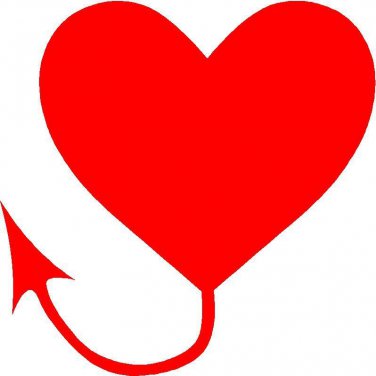 Plymouth Heart Devil Tail Sticker,Decal, Graphic