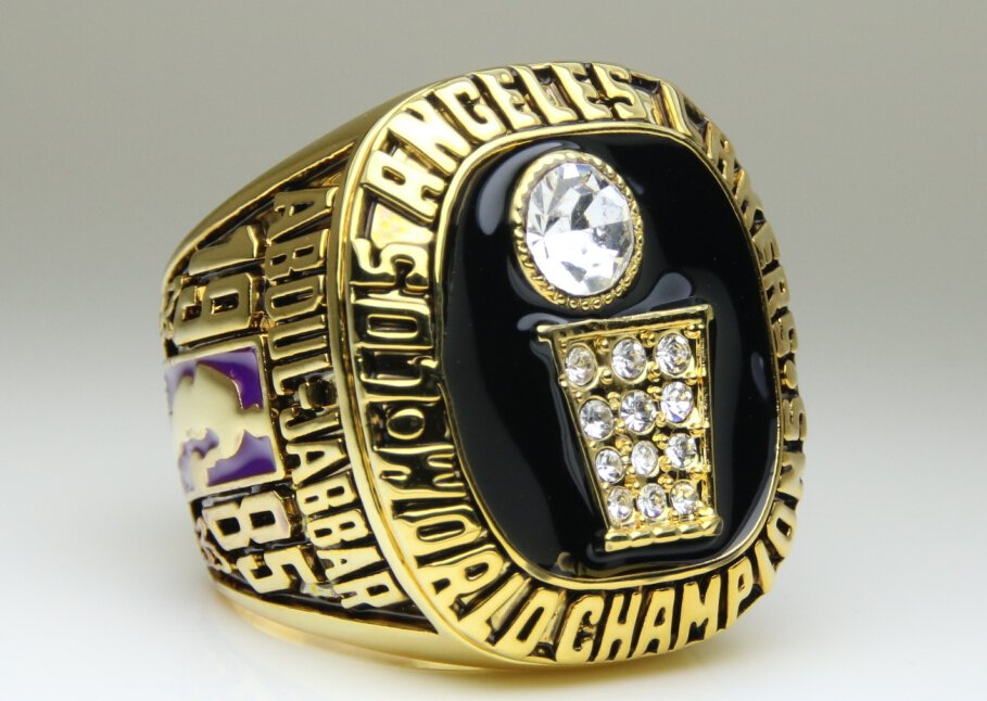 1985 Los Angeles Lakers Basketball NBA Championship Ring 10 Size