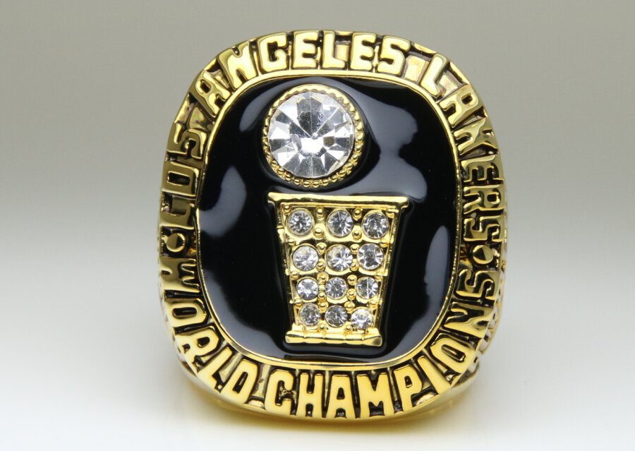 1985 Los Angeles Lakers Basketball NBA Championship Ring 10 Size