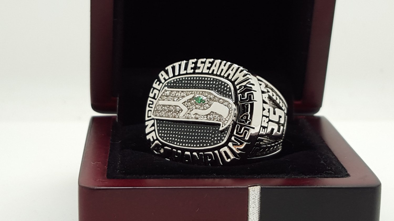 2014 Seattle Seahawks NFC super bowl Championship Ring 8-14 Size copper ...