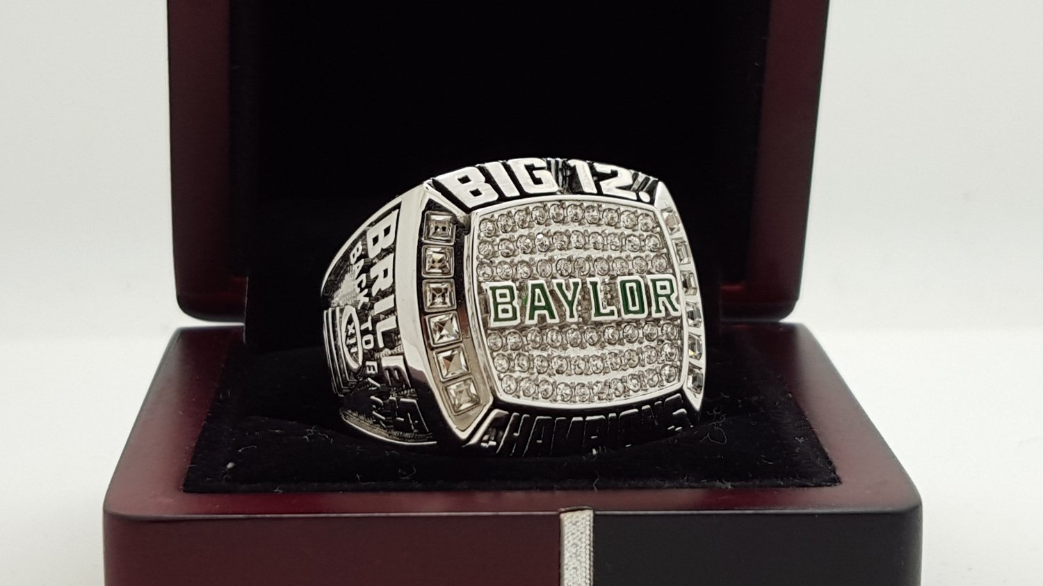 2015 Baylor Bears Big 12 College NCAA National championship ring 8-14S ...