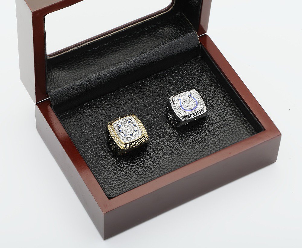 One Set(2pcs) 2006 2009 INDIANAPOLIS COLTS Championship Ring 10-13S ...