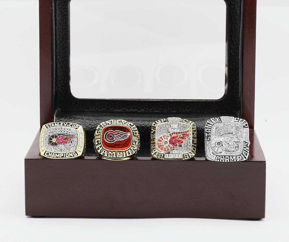 4 PCS 1997 1998 2002 2008 Detroit Red Wings Hockey Championship Ring ...