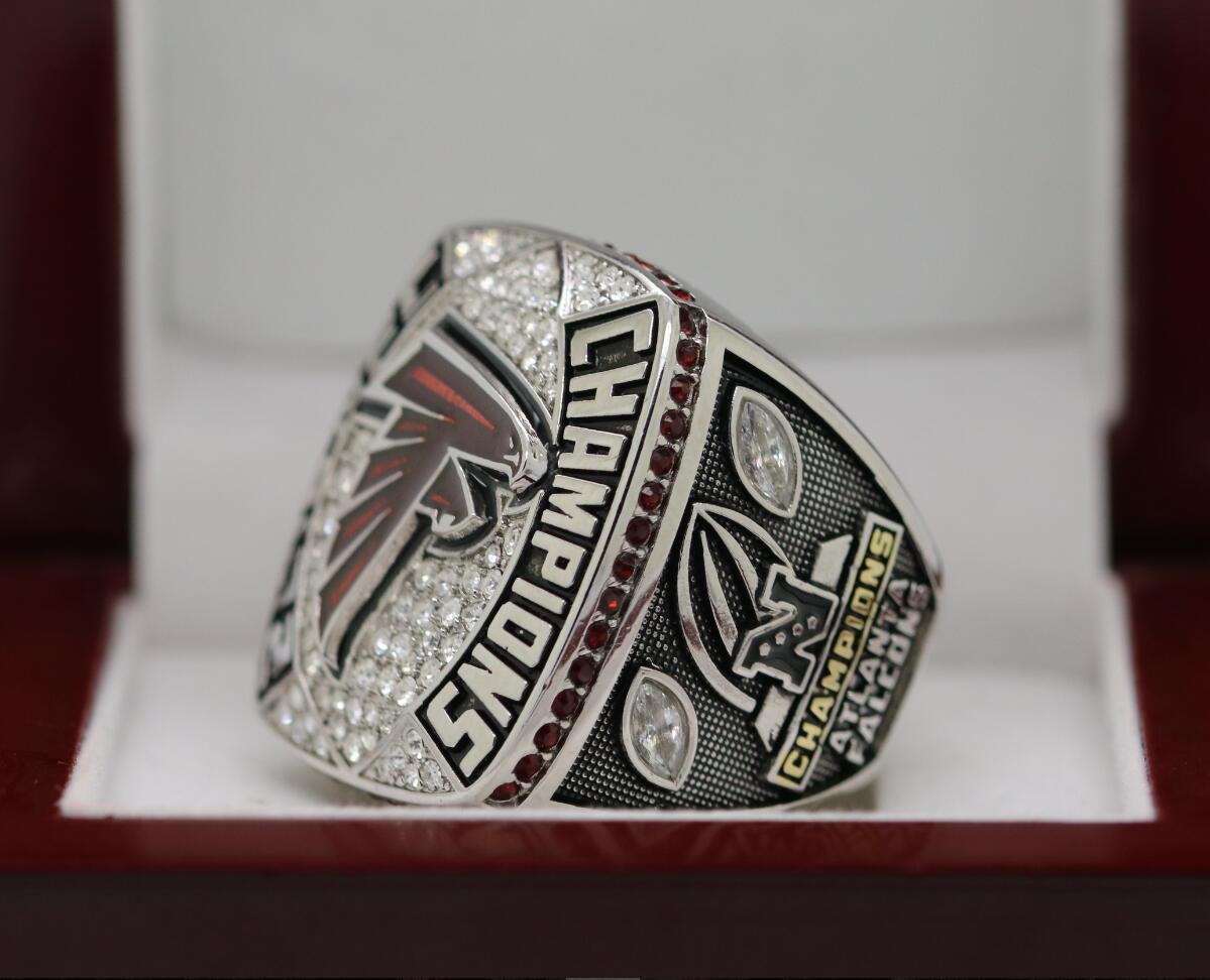 2017 Atlanta Falcons NFC Football Championship ring copper version 8-14 ...