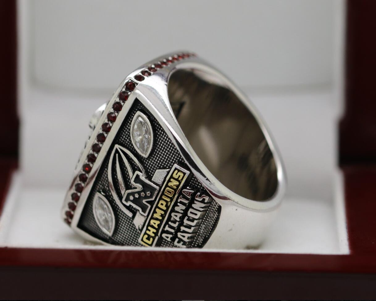 2017 Atlanta Falcons NFC Football Championship ring copper version 8-14 ...