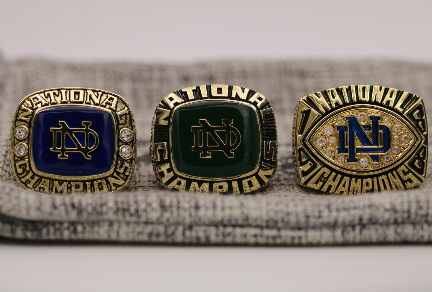 SET 3 PCS 1973 1977 1988 Notre Dame Fighting Irish NCAA National ...