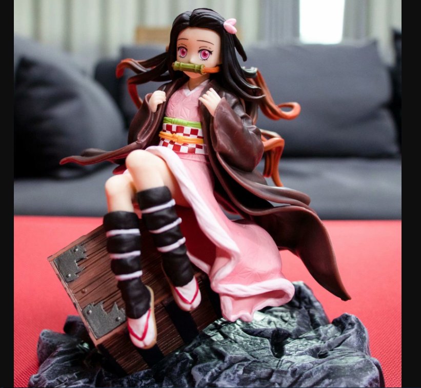 Anime Demon Slayer Kimetsu no Yaiba Kamado Nezuko Sitting toy Action ...