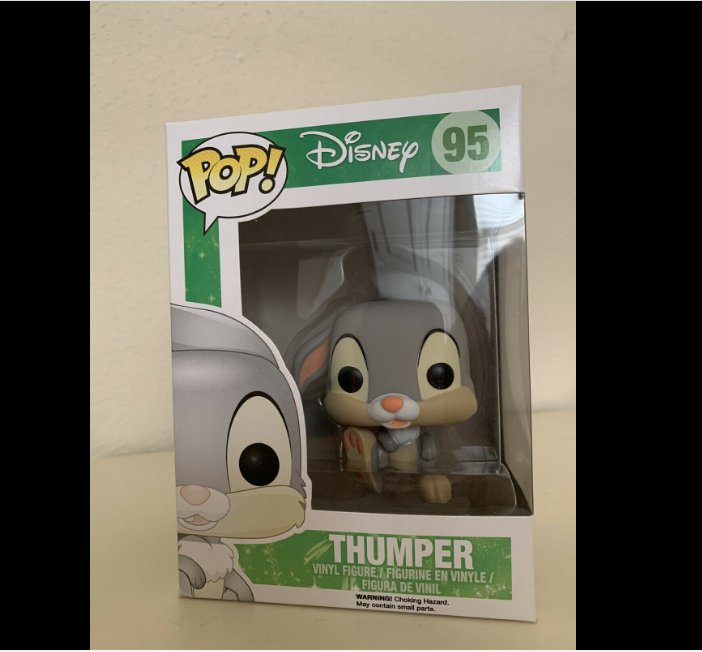 Funko Pop Thumper 95 Disney Bambi Rare Vaulted Rabbit Figure Toy pop ...