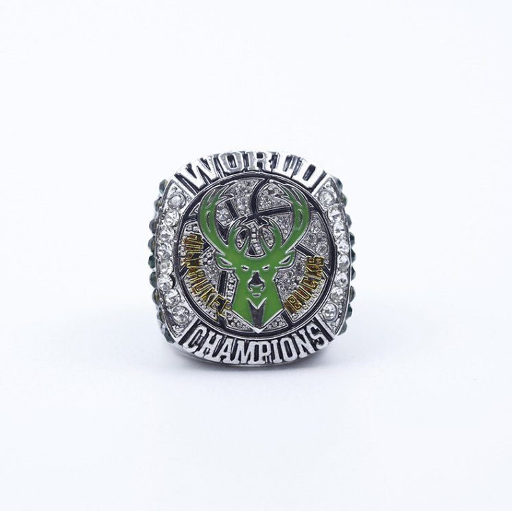 2021 Milwaukee Bucks Basketball NBA Championship Ring Size 11（606）