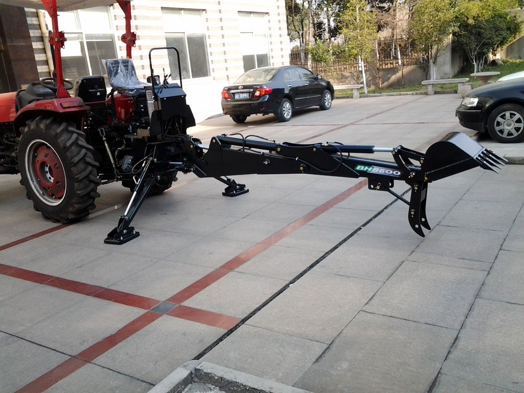 New BH8600 Backhoe Attachment w/ 9' FT Digging Depth 3 Point Hitch PTO ...