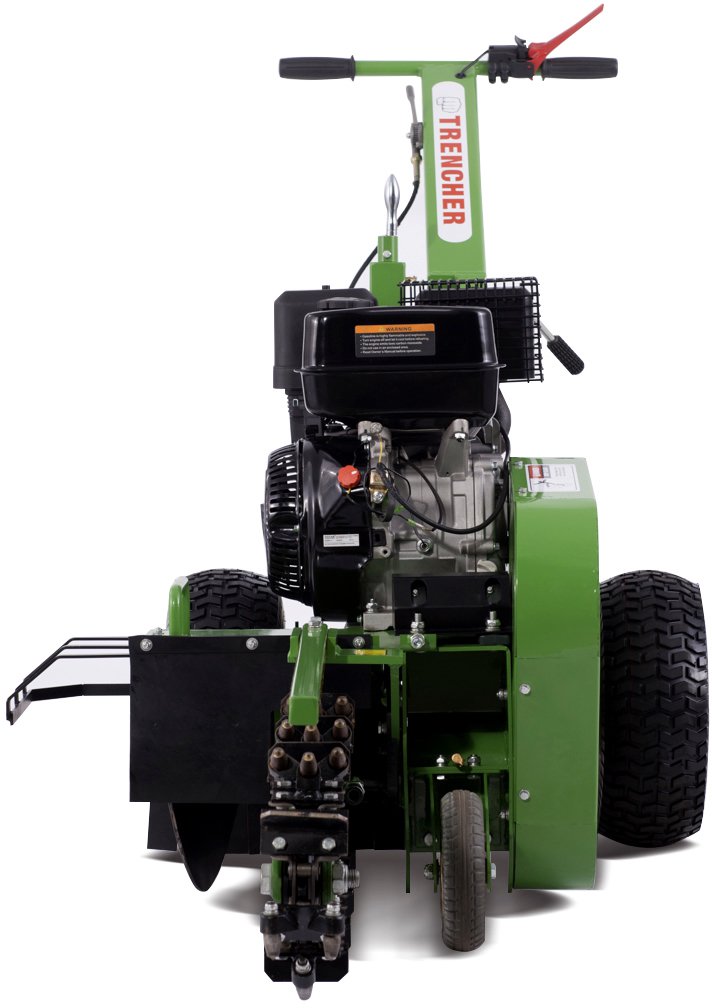 NEW 15HP 420CC Gas Powered Walk Behind Trencher Digger 24" Depth GREEN ...