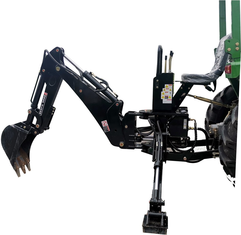 3 Point Hitch PTO Drive BH6600HT Hydraulic Backhoe Excavator Attachment ...