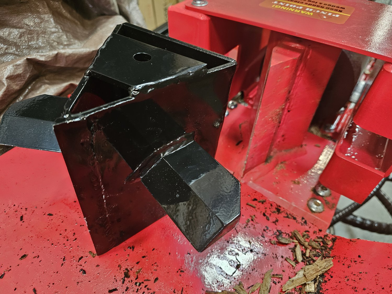 60 Ton Hydraulic Log Wood Splitter SLIP ON 4 WAY WEDGE ATTACHMENT IN ...