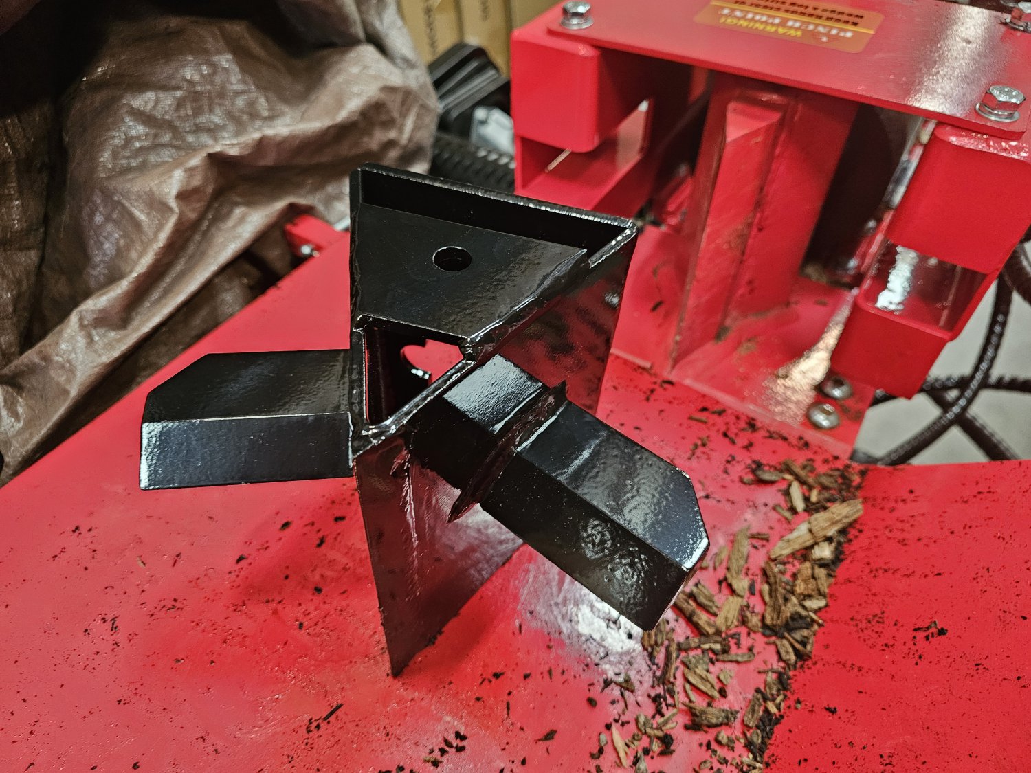 60 Ton Hydraulic Log Wood Splitter SLIP ON 4 WAY WEDGE ATTACHMENT IN ...