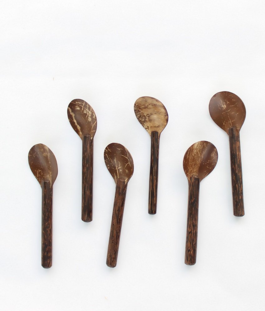 Spoon made by Coconut shell - Set of 6