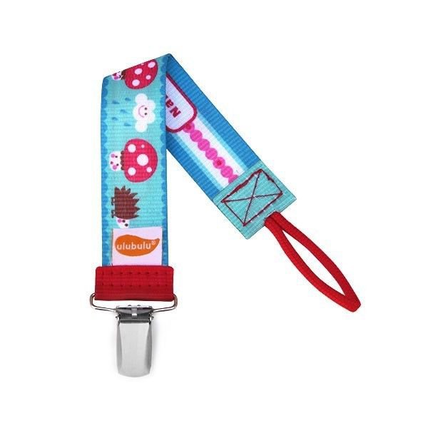 Happy Cappy Personalized Pacifier Clip - Unisex, Mushrooms