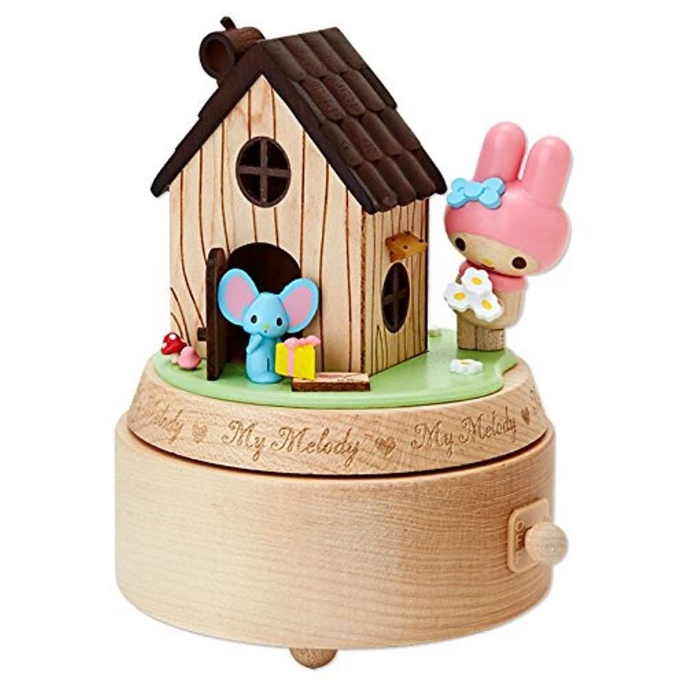 Sanrio My Melody Wooden Music Box (Home) Melody Fair New in Box From Japan