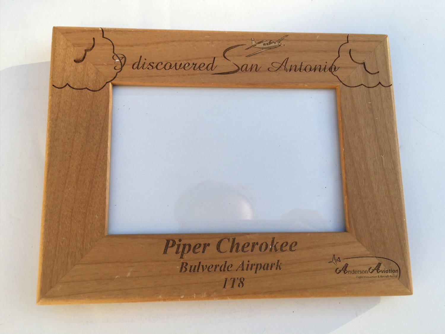 I discovered San Antonio Photo frame memento Piper Cherokee bulverde ...