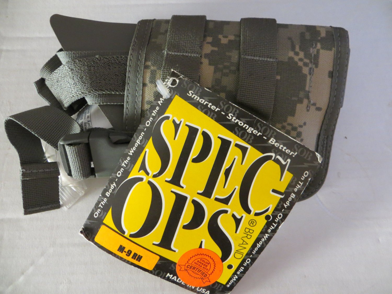 Spec-Ops Multi-Position Kydex Holster M9 ACU RH right hand webbing ...