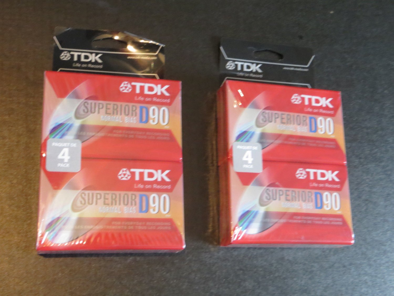 8 packs TDK imation superior normal bias 90 4 per pack 32 total tapes ...