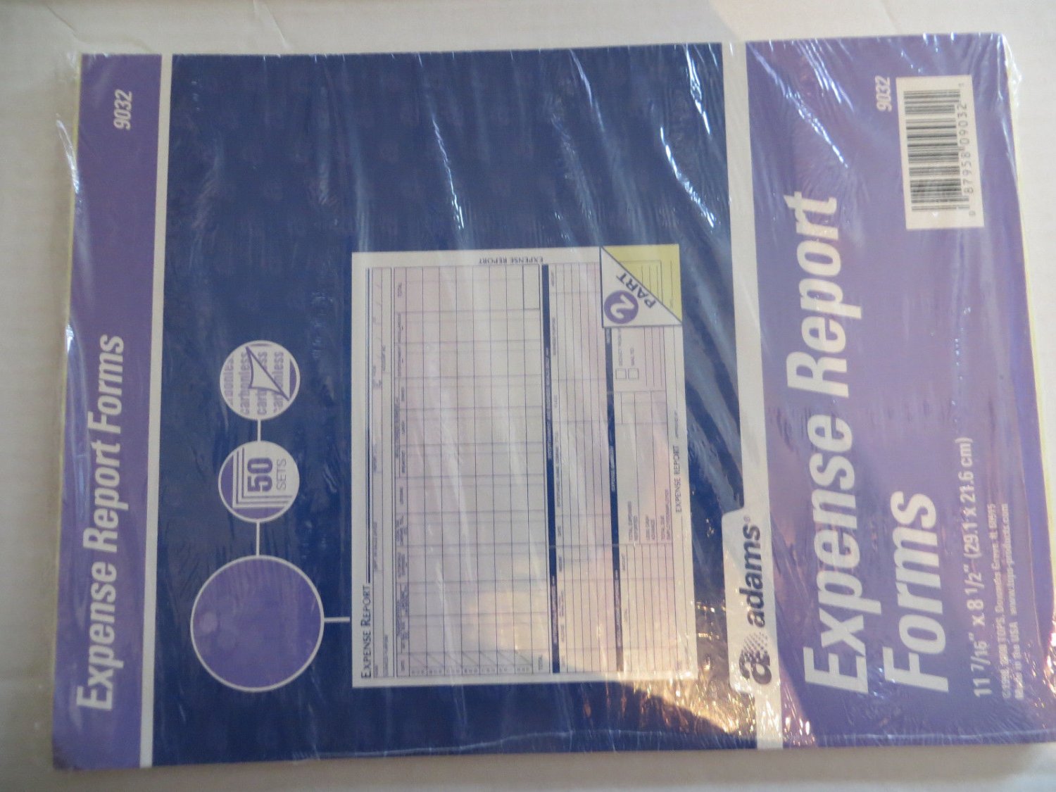 adams 9032 Weekly Expense Report Forms, Two-Part Carbonless 11 x 8 1/2 ...