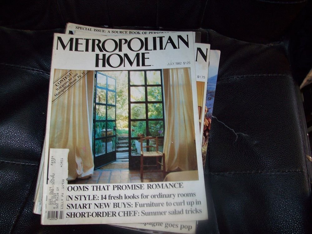 Metropolitan Home Magazine July 1982 rooms that promise romance