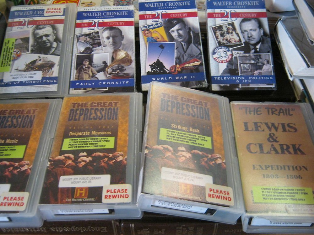 12 History VHS Tapes