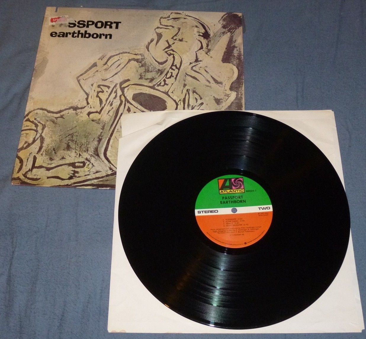 Passport EARTHBORN LP Record Album 1982 Rock, Blues, Jazz, Fusion VG+/VG+