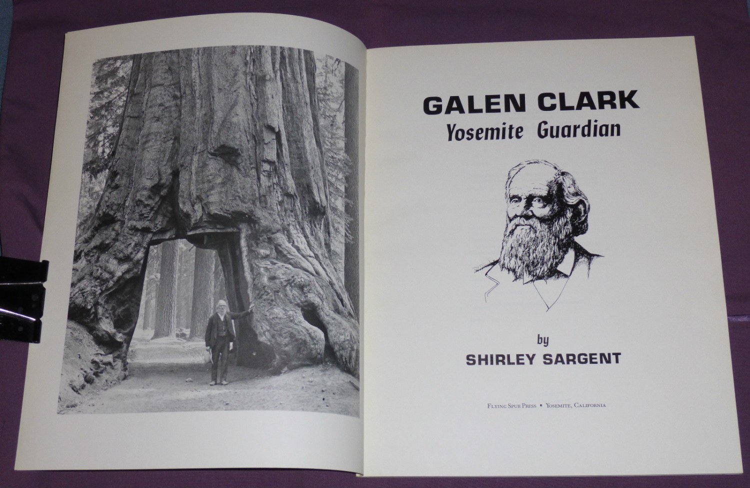 GALEN CLARK: YOSEMITE GUARDIAN book paperback Shirley Sargent 1981 ...