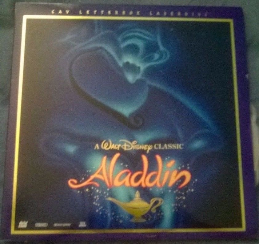 ALADDIN 1992 Laserdisc Walt Disney classic Academy Award winning