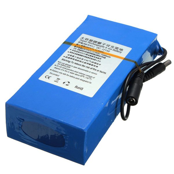 DC 12V 15000mAh Super Rechargeable Protable Battery Pack