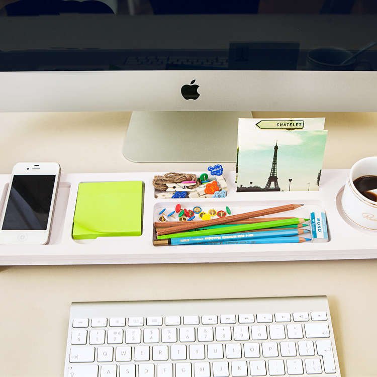 Desktop PC Keyboard Storage Rack Shelf Multifunctional Anti Dust Cover