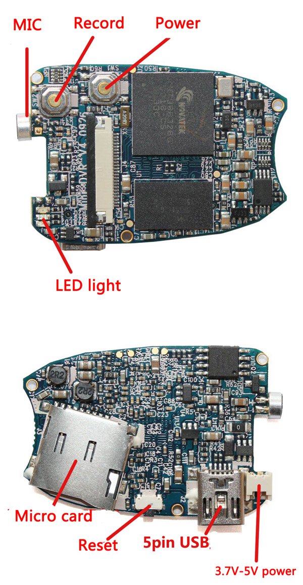 808 NO.16 V3 HD 120 Degree Mini Camera Module 7g