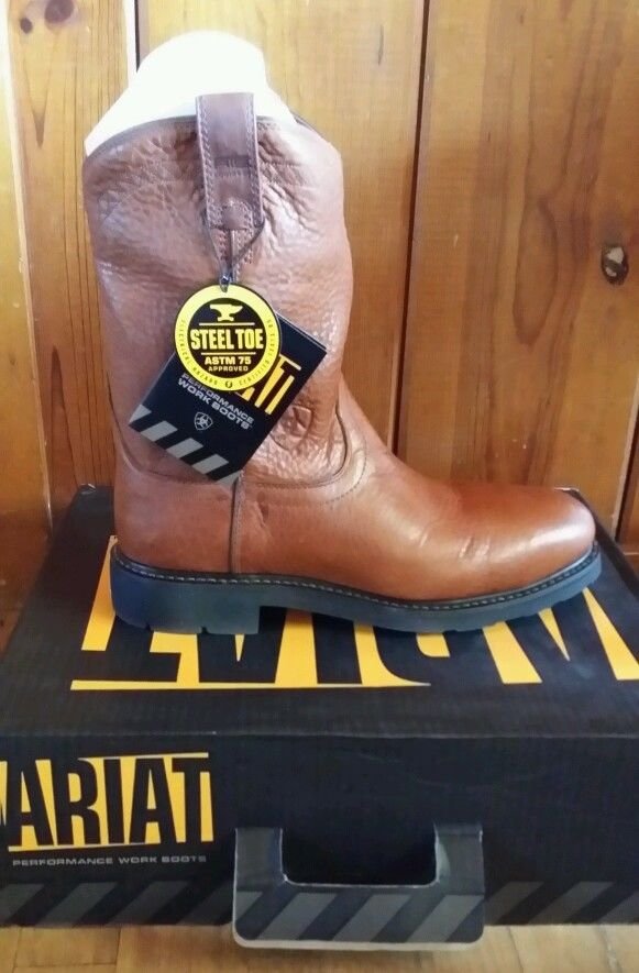 NIB Ariat Steel Toe Work Boots Mens 13D Sierra Sunshine Wildcat Style ...
