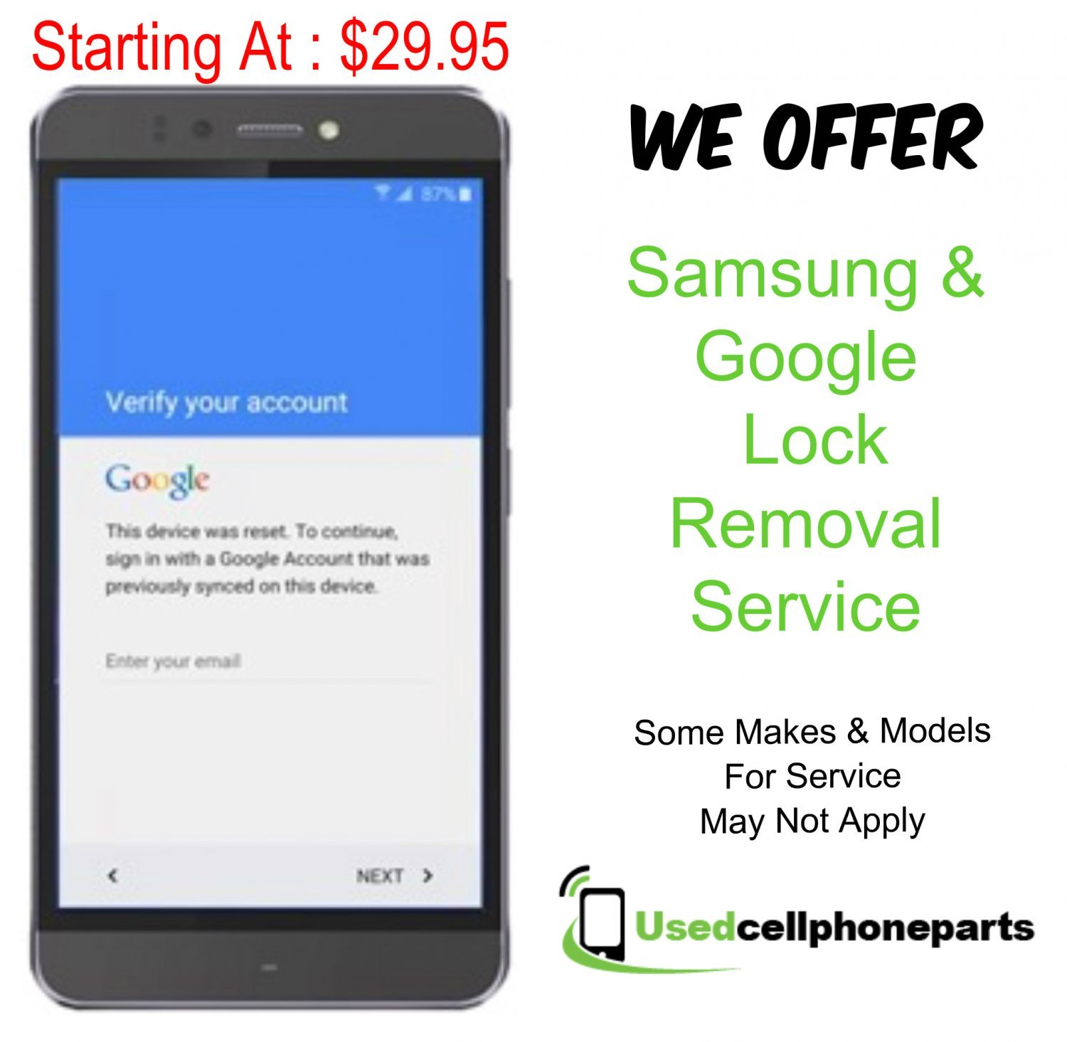 Samsung Galaxy Note 5 Samsung Or Google Lock Removal Service