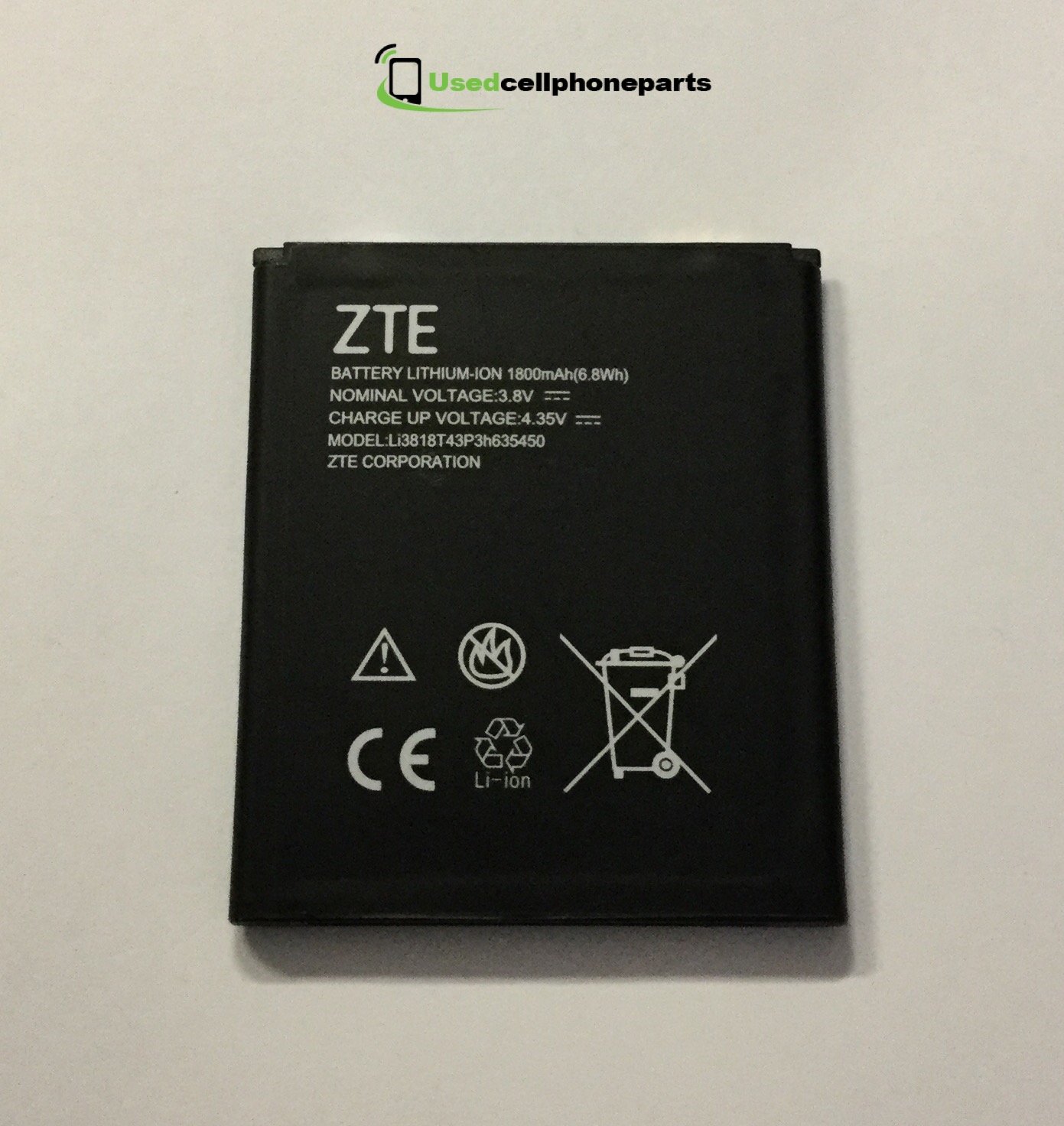 Original OEM ZTE Obsidian Z820 LI3818T43P3H635450 1800mAh 4.5V Battery