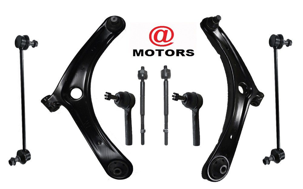Dodge Caliber Right & Left Inner Outer Tie Rods Front Sway Bar Links ...