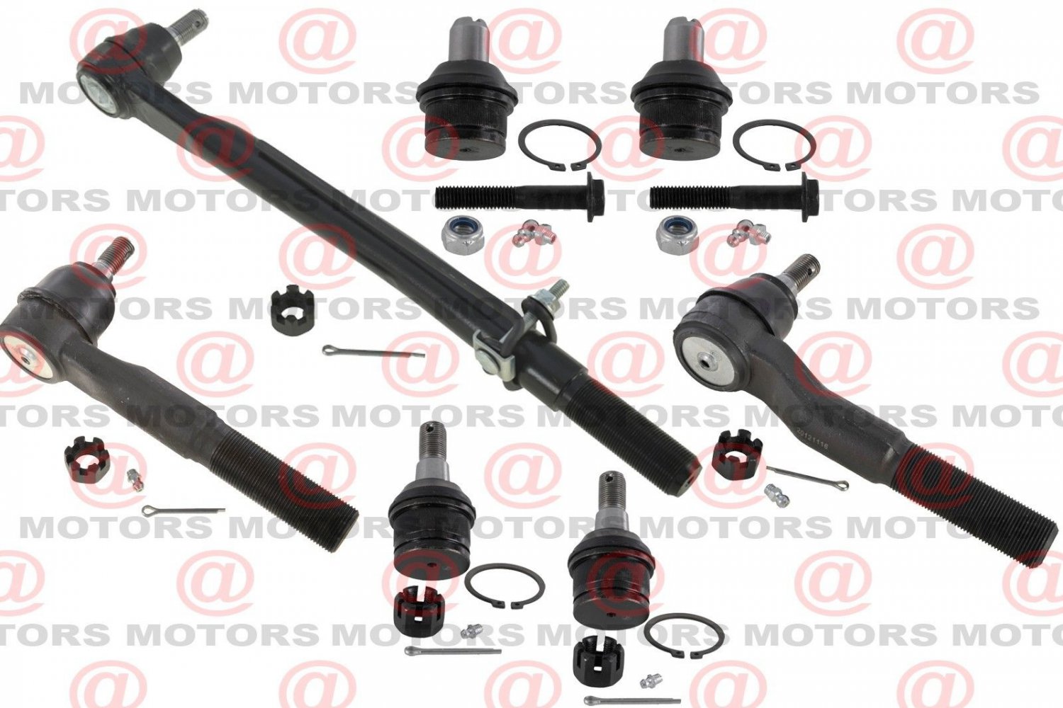 For RWD Super Duty 08 Ford F-250 Tie Rods Lower Upper Ball Joint Front ...