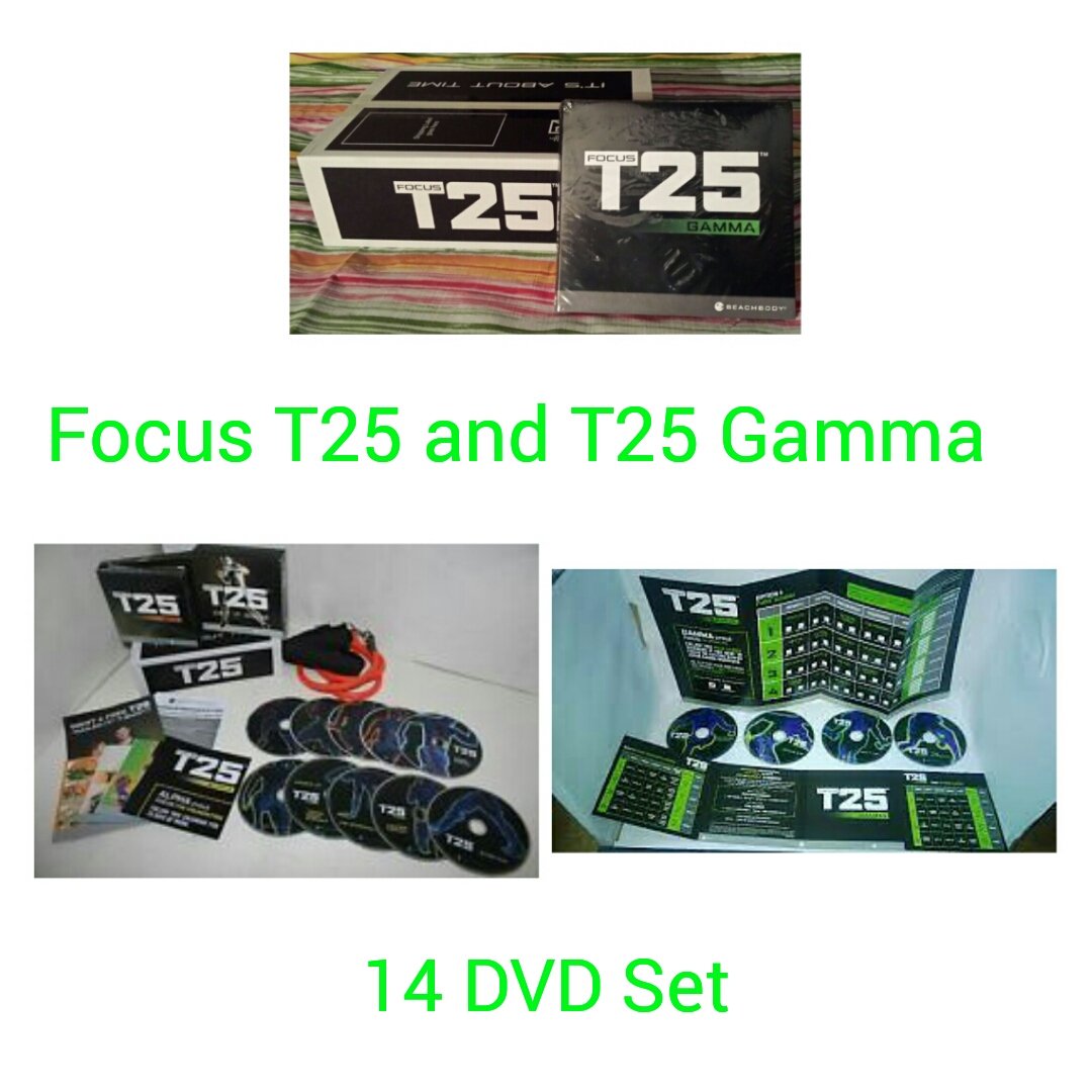 SHAUN T's FOCUS T25 BASE KIT+ GAMMA DVD Workout - Free 2 DAY Shipping - NEW