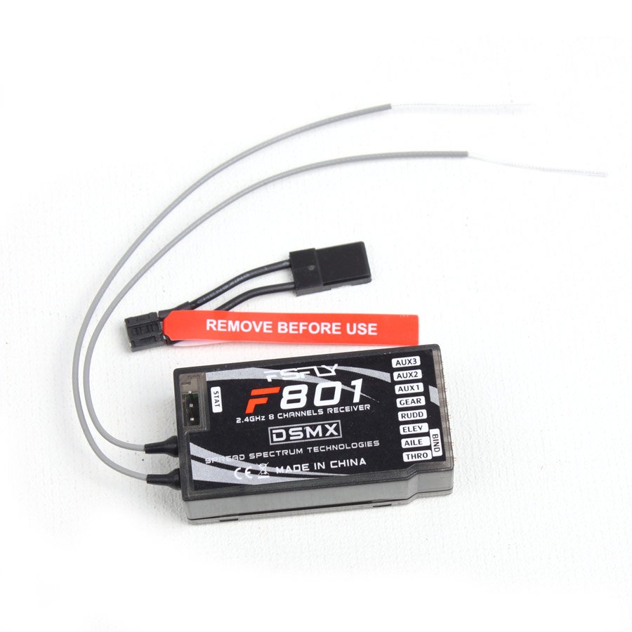 2.4G 8CH F801 Receiver PPM Output Supported JR Spektrum DSM-X DSM2 ...