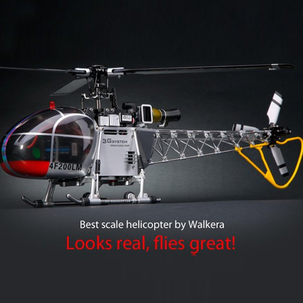 Walkera 4F200LM 2.4GHz 6CH Brushless Three-Axis Gyro RC Helicopter_Sold Out