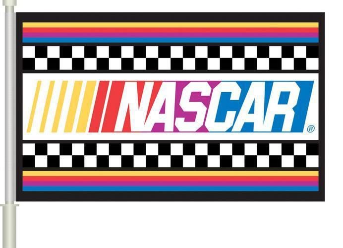2- Nascar Car Window Flags 11" x 15" x 20" Banners (pair)