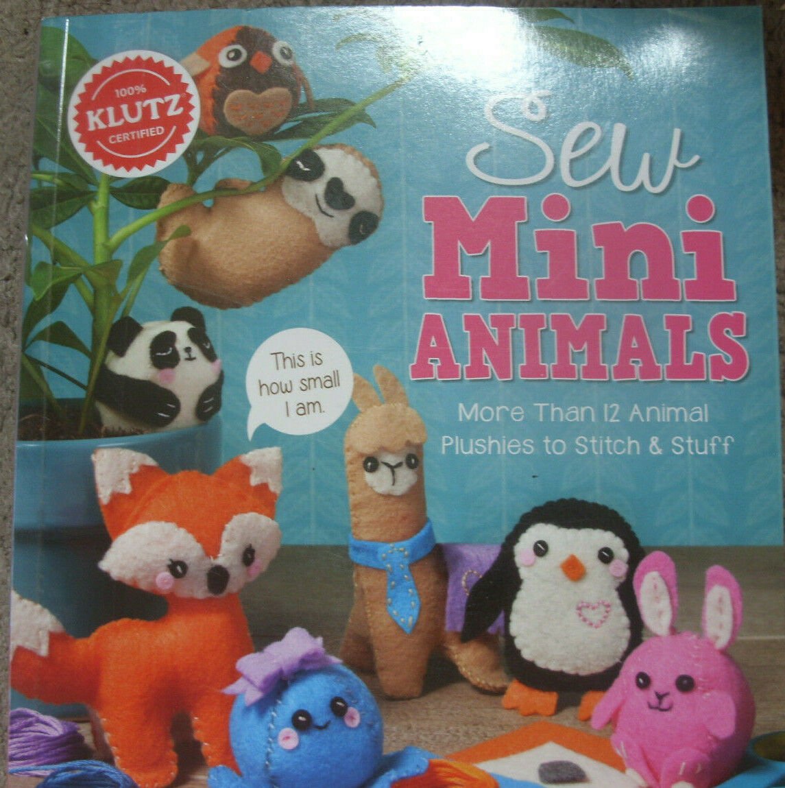 Childrens Klutz Sew Mini Animals Craft Kit animal plushies NEW