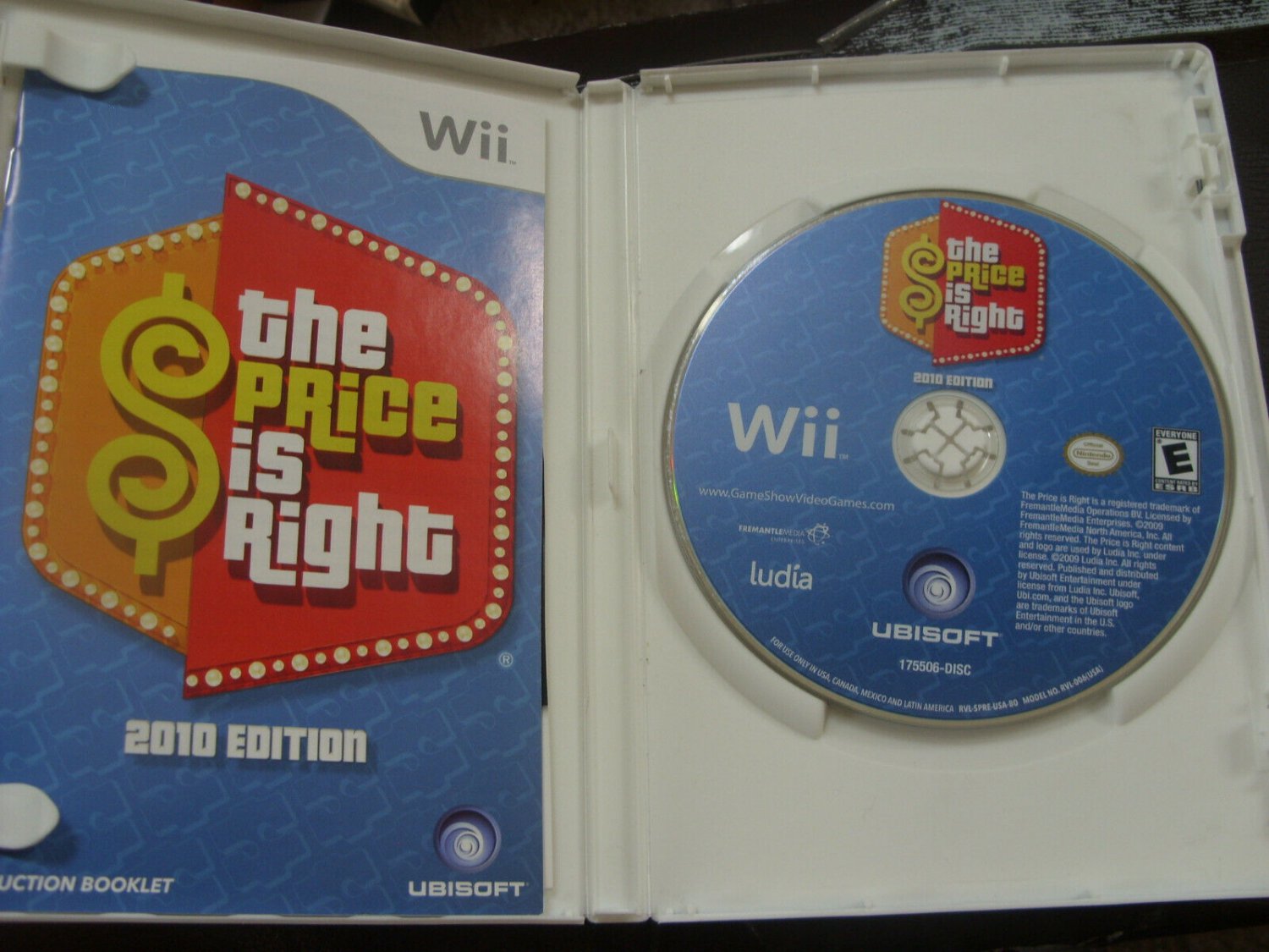 The Price is Right 2010 Edition Nintendo Wii Game disc+ Manual