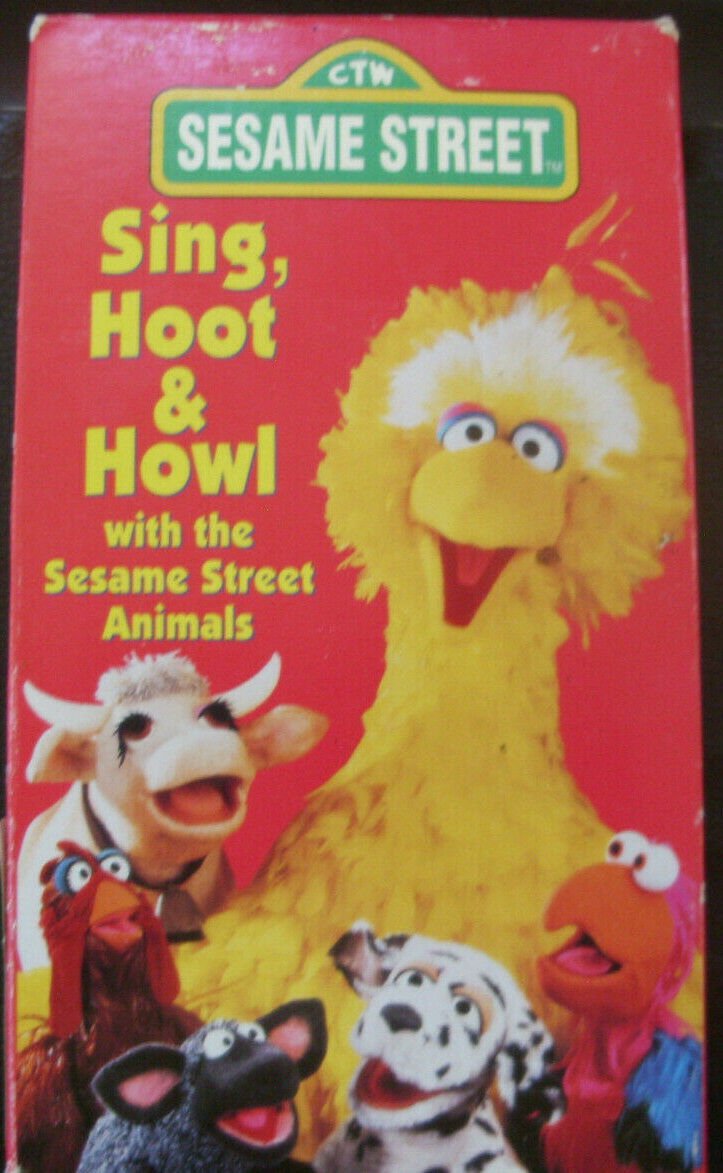 Sesame Street Sing Hoot and Howl VHS Video 1991 big bird