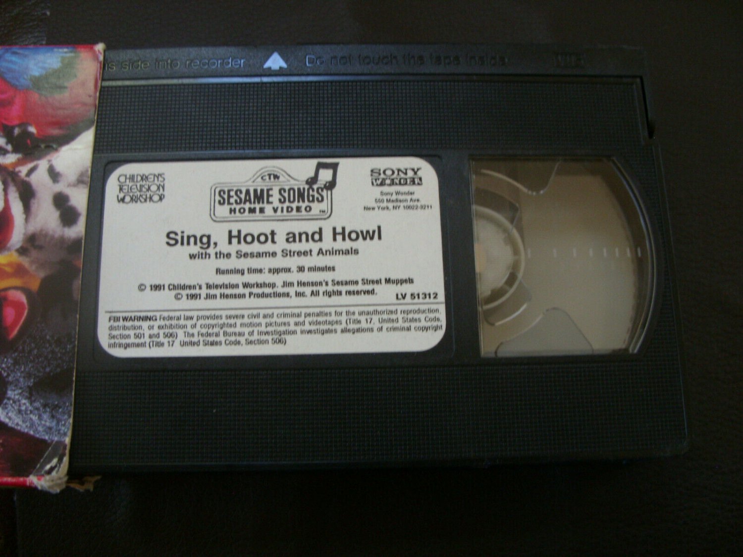 Sesame Street Sing Hoot and Howl VHS Video 1991 big bird