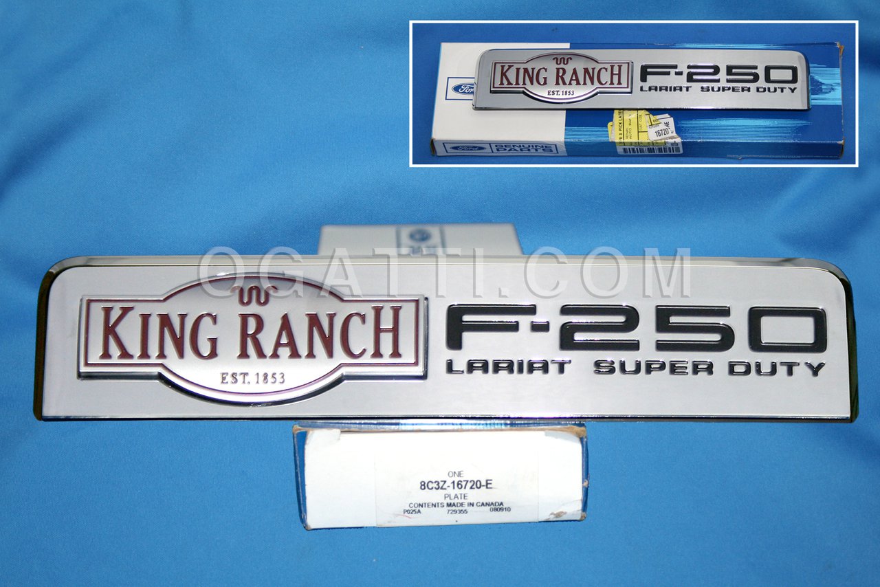 Brand New Ford OEM F-250 King Ranch Lariat Super Duty 2008-2010 Emblem ...