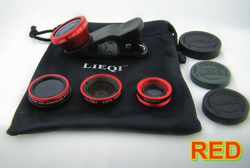 4in1 Super Wide-Angle Lens Fisheye Macro Effect CPL Filter for Cell ...