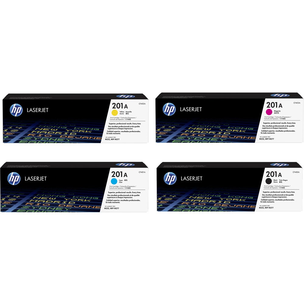 Genuine HP 201A CF400A, CF401A, CF402A, CF403A, TONER SET LJ PRO M252 ...