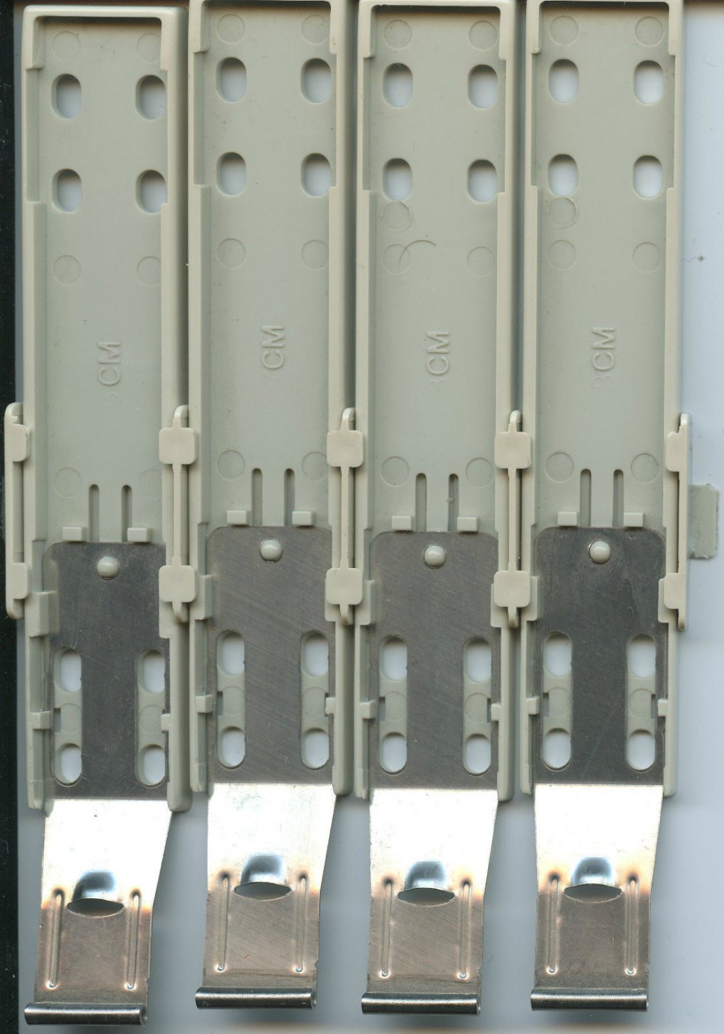 Four (4) Antec Case Drive Rails 5.25" Beige